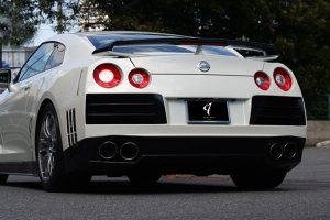 Abflug Rear Bumper (FRP) w/ Carbon Fins for Nissan GT-R (R35) 2008-2010 ...