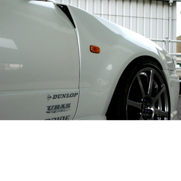 URAS Type-R Front Fenders, 18mm Wide (FRP) for Nissan Skyline Coupe ...