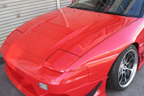 Car Modify Wonder GLARE Aero Hood (FRP) for Nissan 180SX (RPS13) 1989 ...